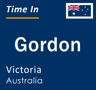 Current Local Time in Gordon, Victoria, Australia