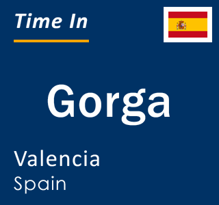 Current Local Time in Gorga, Valencia, Spain