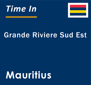 Current Local Time in Grande Riviere Sud Est, Mauritius