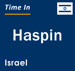 Current Local Time in Haspin, Israel