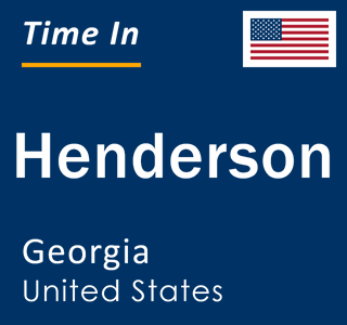 Current Local Time in Henderson, Georgia, United States