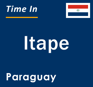 Current Local Time in Itape, Paraguay