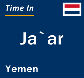 Current Local Time in Ja`ar, Yemen