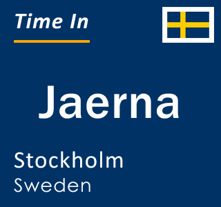Current Local Time in Jaerna, Stockholm, Sweden