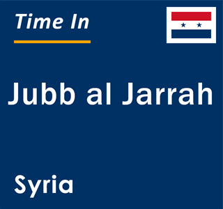 Current Local Time in Jubb al Jarrah, Syria
