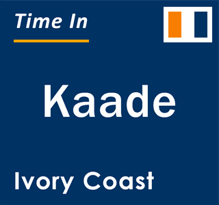 Current Local Time in Kaade, Ivory Coast