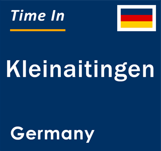Current Local Time in Kleinaitingen, Germany