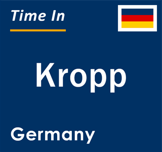 Current Local Time in Kropp, Germany