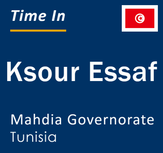 Current Local Time in Ksour Essaf, Mahdia Governorate, Tunisia