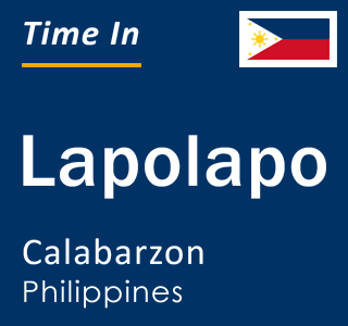 Current Local Time in Lapolapo, Calabarzon, Philippines