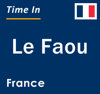 Current Local Time in Le Faou, France