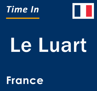 Current Local Time in Le Luart, France