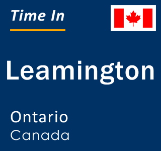 Current Local Time in Leamington, Ontario, Canada