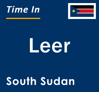 Current Local Time in Leer, South Sudan