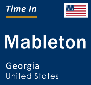 Current Local Time in Mableton, Georgia, United States