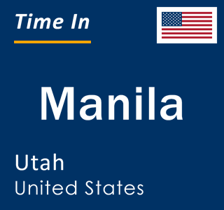 Current Local Time in Manila, Utah, United States