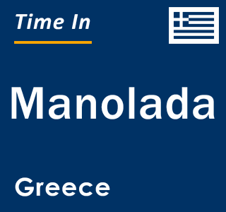 Current Local Time in Manolada, Greece