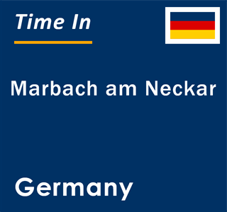 Current Local Time in Marbach am Neckar, Germany