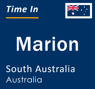 Current Local Time in Marion, South Australia, Australia
