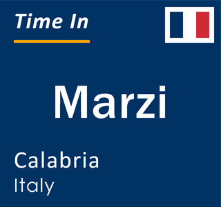 Current Local Time in Marzi, Calabria, Italy