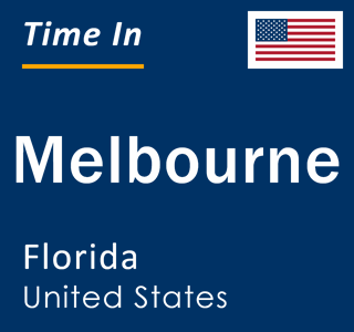 Current Local Time in Melbourne, Florida, United States