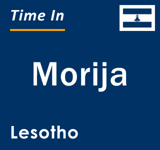 Current Local Time in Morija, Lesotho