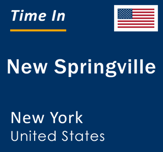 Current Local Time in New Springville, New York, United States