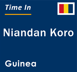 Current Local Time in Niandan Koro, Guinea
