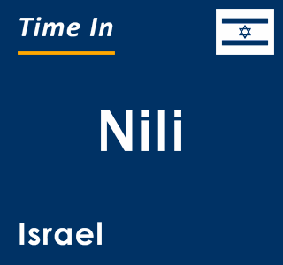 Current Local Time in Nili, Israel