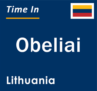 Current Local Time in Obeliai, Lithuania
