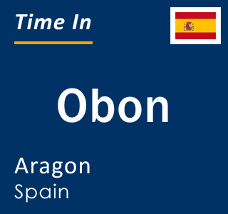 Current Local Time in Obon, Aragon, Spain