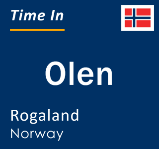 Current Local Time in Olen, Rogaland, Norway