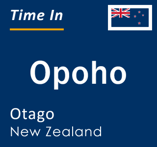 Current Local Time in Opoho, Otago, New Zealand