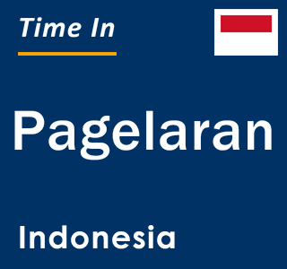 Current Local Time in Pagelaran, Indonesia