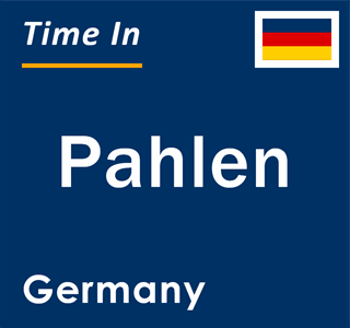 Current Local Time in Pahlen, Germany