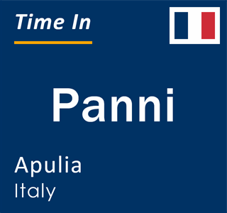 Current Local Time in Panni, Apulia, Italy