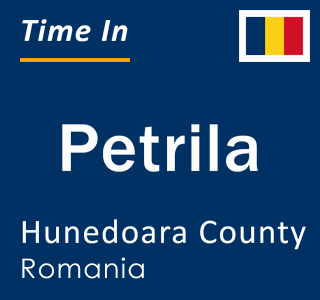 Current Local Time in Petrila, Hunedoara County, Romania