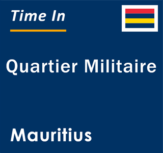 Current Local Time in Quartier Militaire, Mauritius