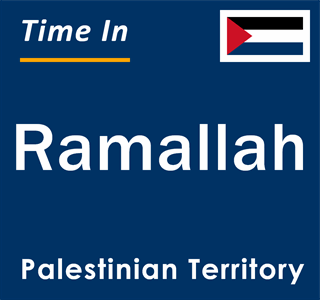 Current Local Time in Ramallah, Palestinian Territory