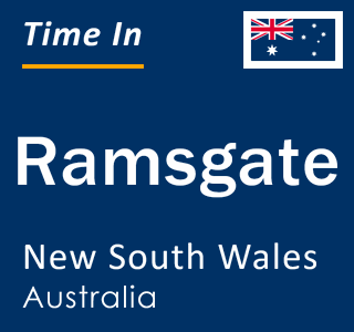 Current Local Time in Ramsgate, New South Wales, Australia
