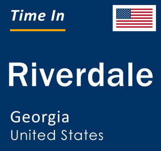 Current Local Time in Riverdale, Georgia, United States