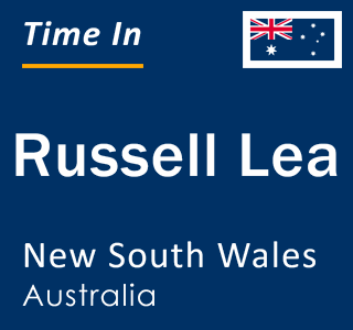 Current Local Time in Russell Lea, New South Wales, Australia