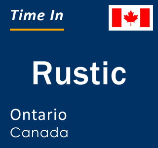 Current Local Time in Rustic, Ontario, Canada