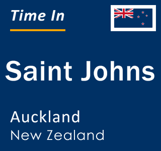 Current Local Time in Saint Johns, Auckland, New Zealand