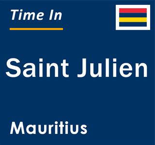 Current Local Time in Saint Julien, Mauritius