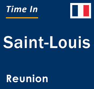 Current Local Time in Saint-Louis, Reunion