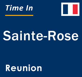 Current Local Time in Sainte-Rose, Reunion