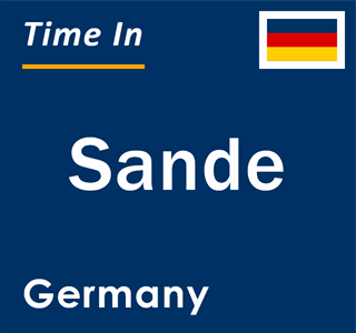 Current Local Time in Sande, Germany