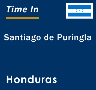 Current Local Time in Santiago de Puringla, Honduras