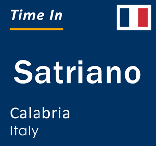 Current Local Time in Satriano, Calabria, Italy